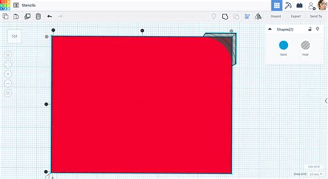 Easy 3d Print Stencil Tinkercad
