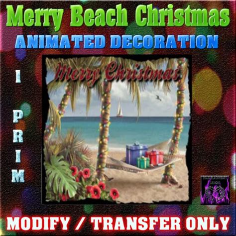 Second Life Marketplace Bbd Merry Beach Christmas Animated