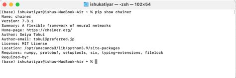 How To Install Chainer In Python On Macos Geeksforgeeks