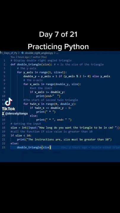 Denzel Gitonga On Linkedin Techwithdenzel 21dayschallenge 100daysofpython 100daysofcode
