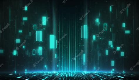 Premium Photo Digital Cyberspace With Particles And Digital Data Network Connections Concept