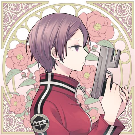 Kitora Ai World Trigger Highres Girl Arashiyama Squad S Uniform Badge Border Breasts