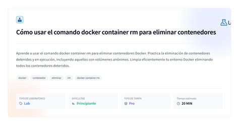 Cómo Eliminar Contenedores Docker Con El Comando Docker Container Rm Labex