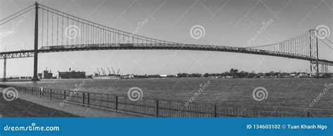 Ambassador Bridge Windsor Ontario Canada Editorial Photography