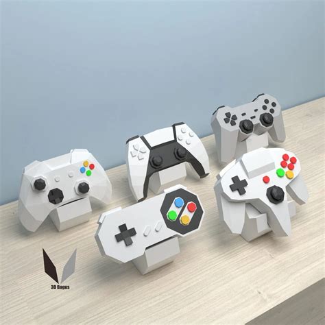 Controller Game Pack 3d Papercraft Diy Paper Sculpture Paper Model