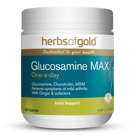 Herbs of Gold Glucosamine MAX 180 Tablets | Healthylife