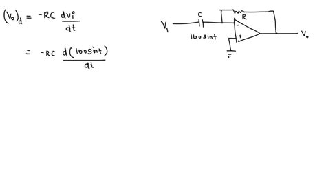SOLVED Following Is An Op Integrator Circuit An Op Integrator Is A Circuit Which