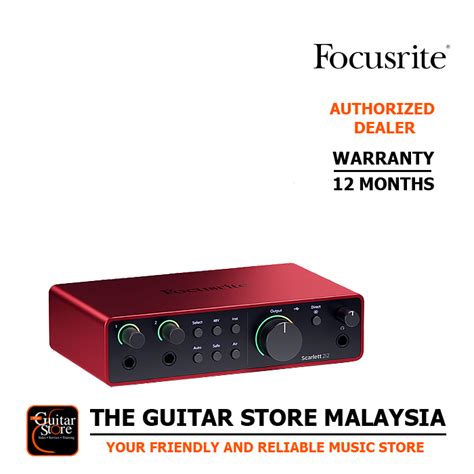 Focusrite Scarlett 2i2 4th Generation Usb Audio Interface The Guitar