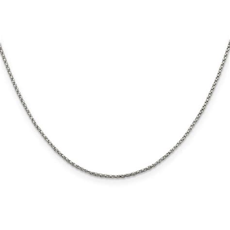 Sterling Silver 24in Twisted Box Chain 125mm Qpe26 24 Joy Jewelers