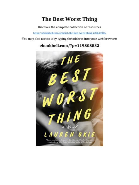 The Best Worst Thing Digital Download Pdf Intellectual Property