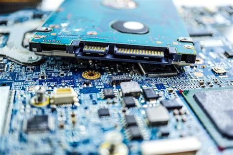 Computer Circuit Cpu Chip Mainboard Core Processor Electronics Device Stock Image Image Of