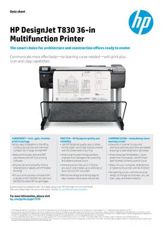 Hp T650 Plotter 36 A0 Size At Rs 155000 Hp Designjet Plotters In Mumbai Id 24284649288