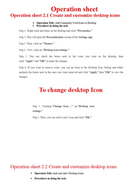 Chapter Two Operation Sheet Pdf Window Computing Computing