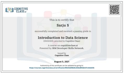 Sarju S On Linkedin Datascience Ibm Cognitiveclass
