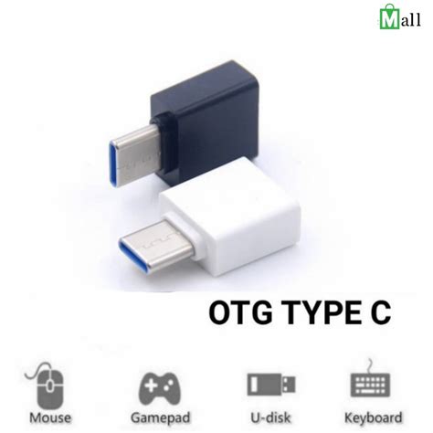 Jual OTG Type C Mini Non Kabel Colokan USB Type C OTG Shopee Indonesia