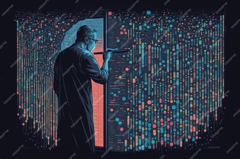 Premium Photo Data Scientist Analyzing Huge Data Set To Find Hidden