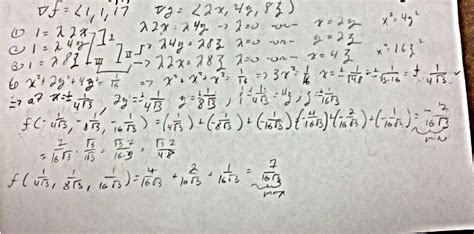 Lagrange Multipliers Formula