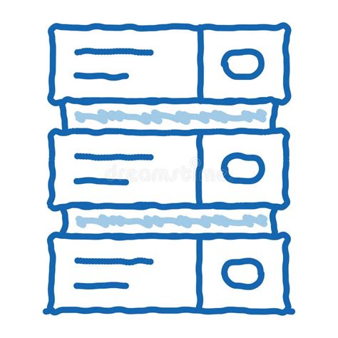 Server Sketch Stock Illustrations 1910 Server Sketch Stock