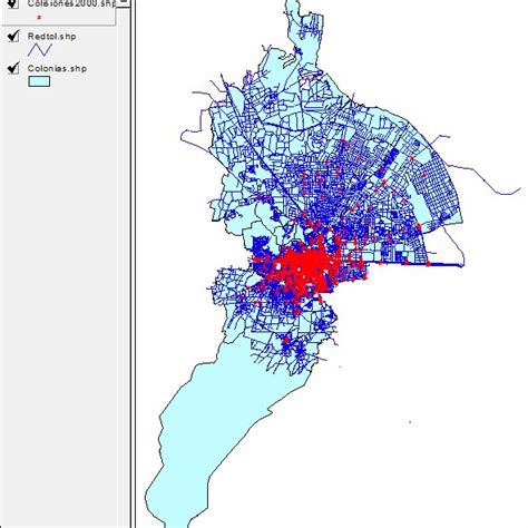 Intersections Layer In The Gis Download Scientific Diagram