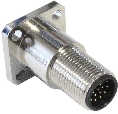 M12 A Coding 17 Pins Male Panel Con PXMBNI12FLM17AFLFFL001