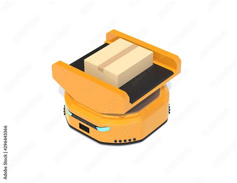 Amr Autonomous Mobile Robot Isolated On White Background Warehouse