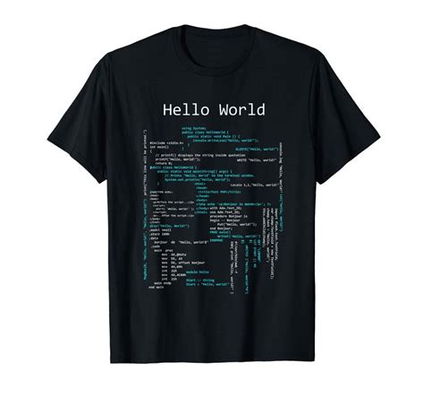 Hello World Coding Computer Programming Languages T Shirt In 2024 Programming Shirt Computer