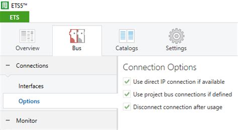 Connection Options KNX Association