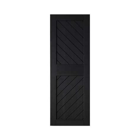 Homacer Xt4 50 In X 84 In C Panel Solid Core Black Slanted Stripe