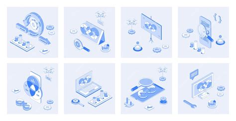 Premium Vector Devops 3d Isometric Concept Set With Isometric Icons Design For Web Collection