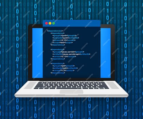 Concept De Codage Pour Ordinateur Portable Développeur Web Programmation Code Décran D