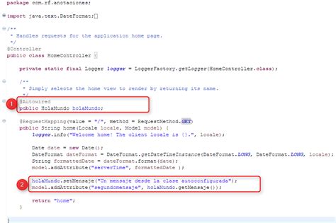 Spring Web Empezando El Trabajo Con Anotaciones