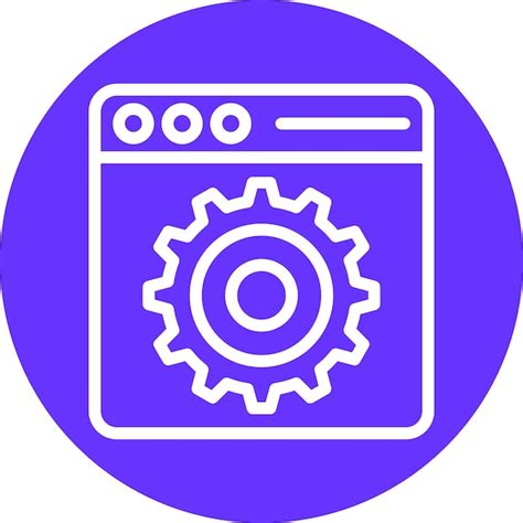 Premium Vector Vector Design Browser Setting Icon Style