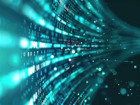 Premium Photo Futuristic Digital Data Stream Technology Background