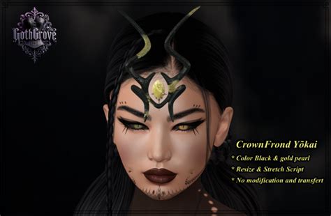 Second Life Marketplace Hornfrond Yokai Colors Blackgold