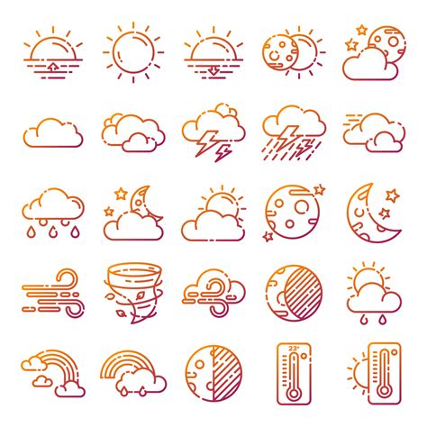 Weather Icons Pack 465735 Vector Art At Vecteezy