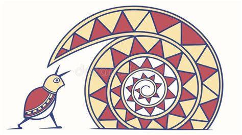 Nautilus Shell Spiral Fibonacci Sequence Vector Design Art Generative