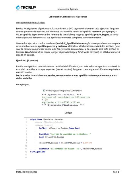lab 16 informatica aplicada pdf ciencias de la computación algoritmos