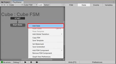 Making Your First Game Using Playmaker ”2” Basic Operation Styly