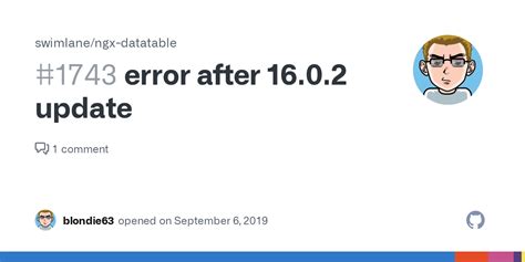 Error After Update Issue Swimlane Ngx Datatable GitHub