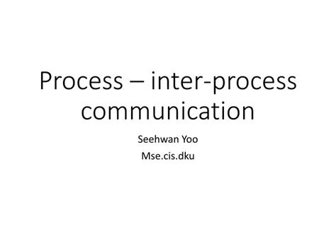 ppt process inter process communication powerpoint presentation