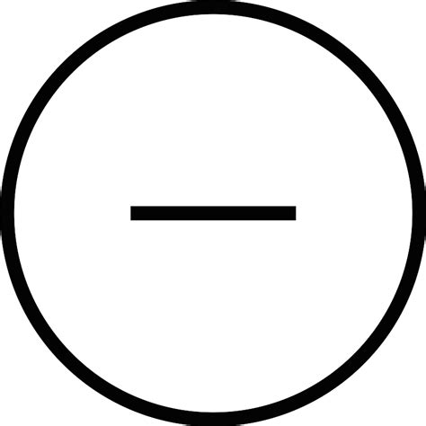 Minus Sign In A Circular Button Vector SVG Icon SVG Repo
