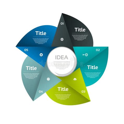 Vector Circle Infographic Template For Diagram Graph Presentation And Chart Stock Vector