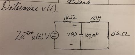 Solved Solve For Vt Using S Domain Circuit Analysis