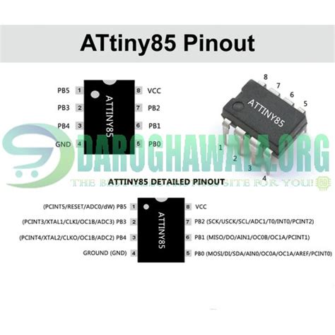 Atmel Attiny85 Attiny 85 Attiny85 20pu In Pakistan