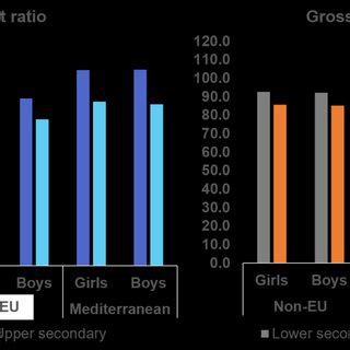 Net And Gross Enrolment Ratio From Lower To Upper Secondary By Sex Download Scientific Diagram