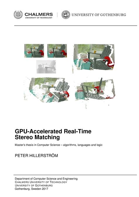 Examensarbete Inom Computer Science Gpu Accelerated Real Time Stereo