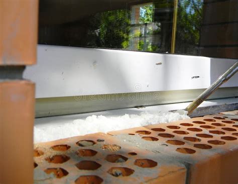 window installation insulating window outside by filling the gaps