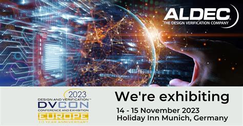 visit us at design and verification conference europe aldec posted on