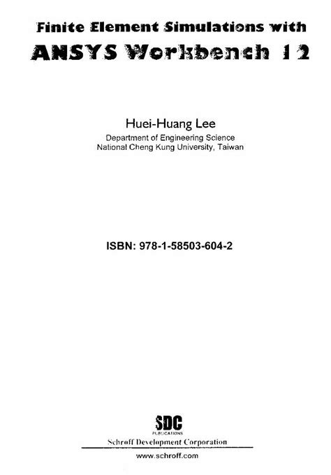pdf heui huang lee finite element simulations with ansys workbench 12