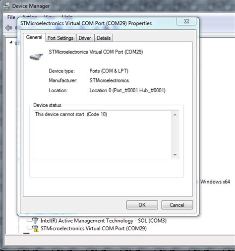 Solved Do The Virtual Com Port Drivers Work With Windows Stmicroelectronics Community